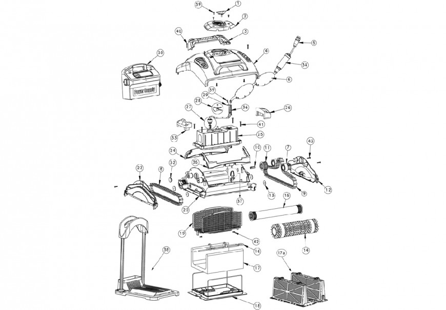 Vente de pièces détachées pour robot électrique Maytronics Dolphin ...